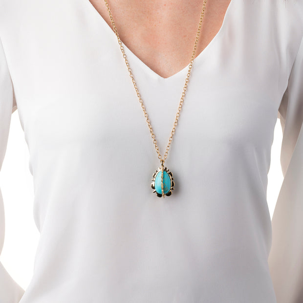 Bliss Pendant Necklace - Turquoise – Juliska Factory Outlet